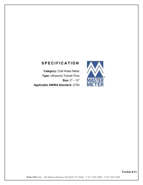 Octave Specification Document - Master Meter