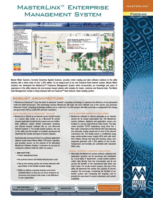 MasterLinx™ Enterprise Management System - Master Meter