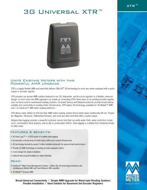 3G Universal XTR™ - Master Meter