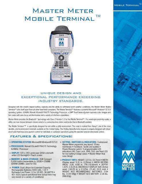 Master Meter Mobile Terminal™