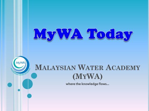 mywa achievement - Malaysian Water Association.