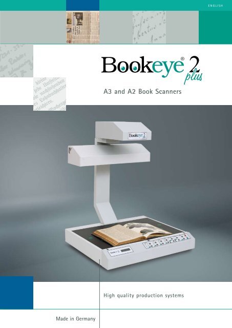 A3 and A2 Book Scanners