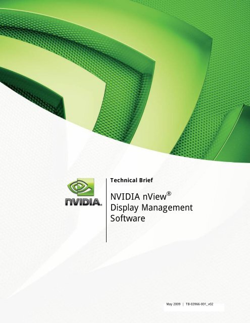 NVIDIA nview® Display Management Software