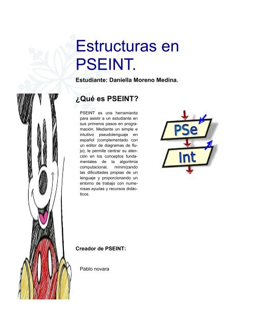 Estructuras en PSEINT.