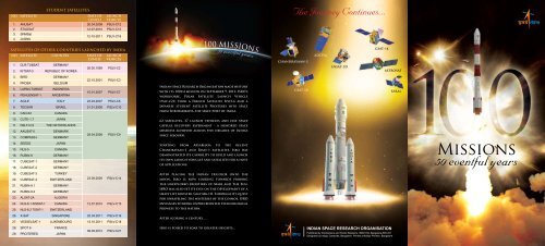 100 missions of ISRO.pdf - Space Applications Centre