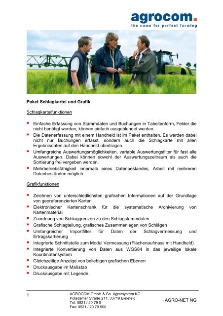 Achtung - Claas Agrosystems GmbH & Co. KG
