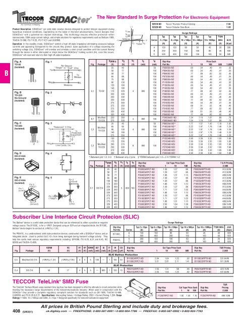 Digi-Key Catalog UK031 Pages 0408-0409