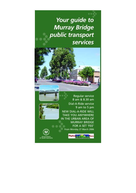 Your guide to Murray Bridge public transport services - Adelaide Metro