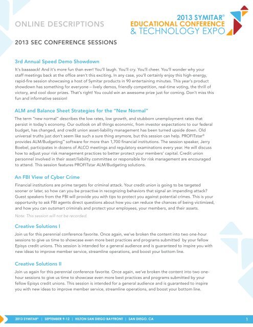 Class Descriptions - Jack Henry & Associates, Inc.
