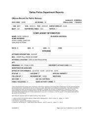 Lost Property Report Form - Dallas Police Department
