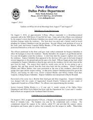 Lost Property Report Form - Dallas Police Department