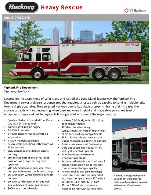 Heavy Rescue - Hackney Emergency Vehicles