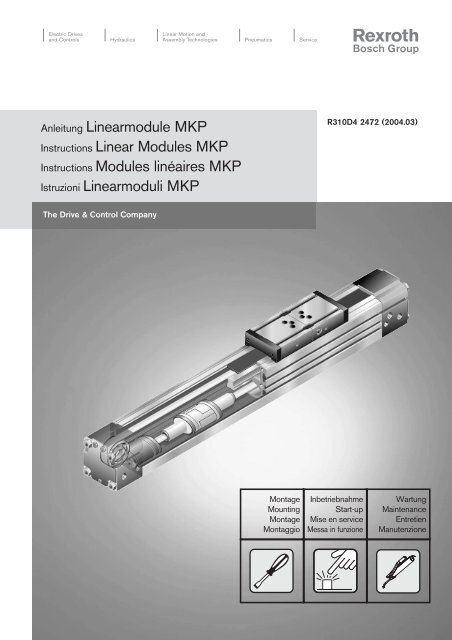 Anleitung Linearmodule MKP Instructions Linear Modules MKP ...