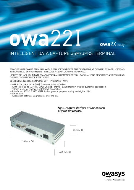 intelligent data capture gsm/gprs terminal - Adaptive Modules Ltd