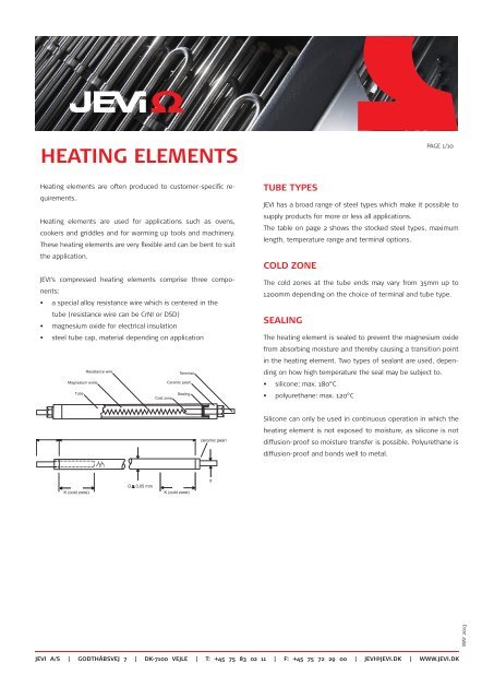 product information - Jevi