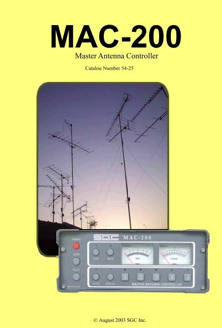 MAC-200 Antenna Controller - SGC