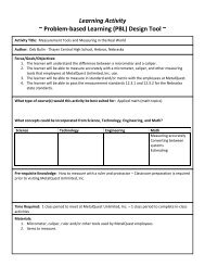 Learning Activity ~ Problem-based Learning (PBL ... - Mechatronics