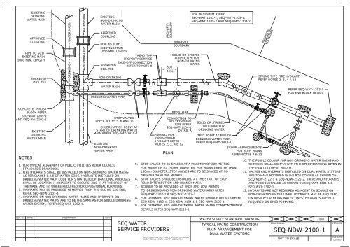 SEQ Non-Drinking Water Drawings 2100 Series (PDF)