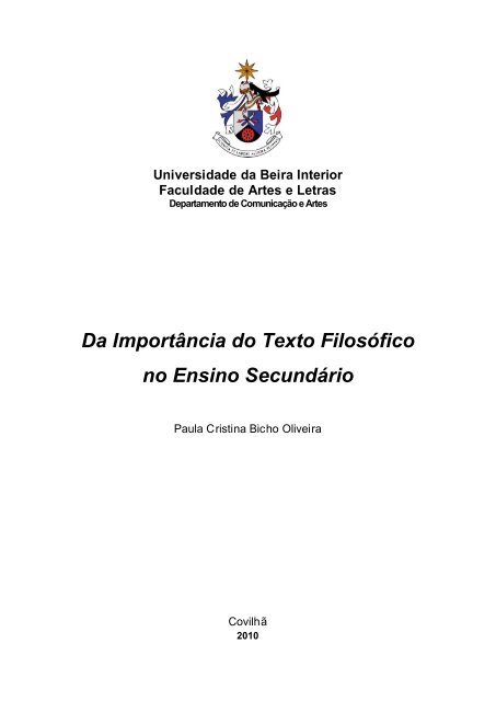 1. capa tese.pdf - Ubi Thesis