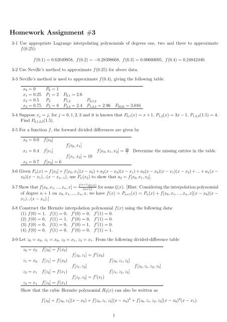 Homework Assignment 3