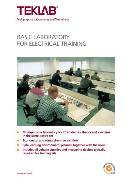 BASIC LABORATORY FOR ELECTRICAL TRAINING - Teklab.fi