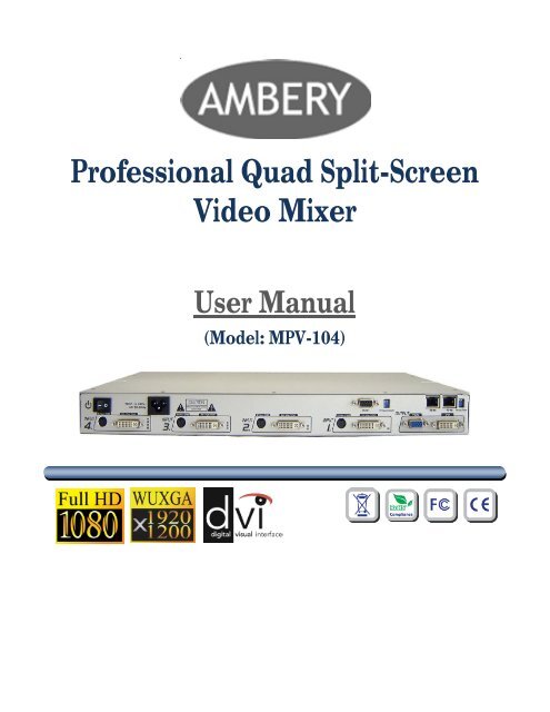 Professional Quad Video Professional Quad Split-Screen Video ...