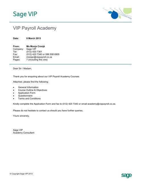 VIP Payroll Academy - Sage VIP Payroll