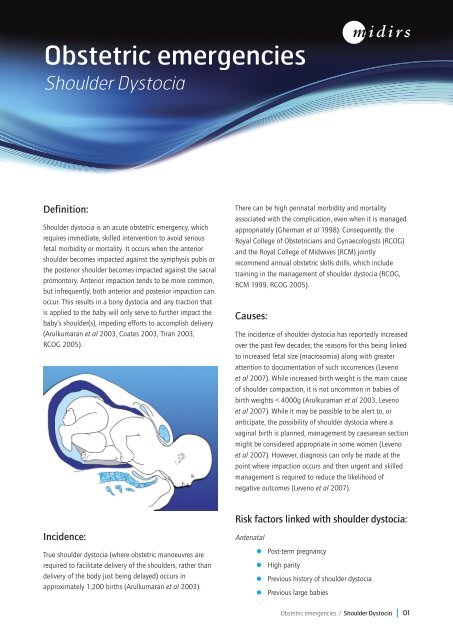 Shoulder Dystocia Management