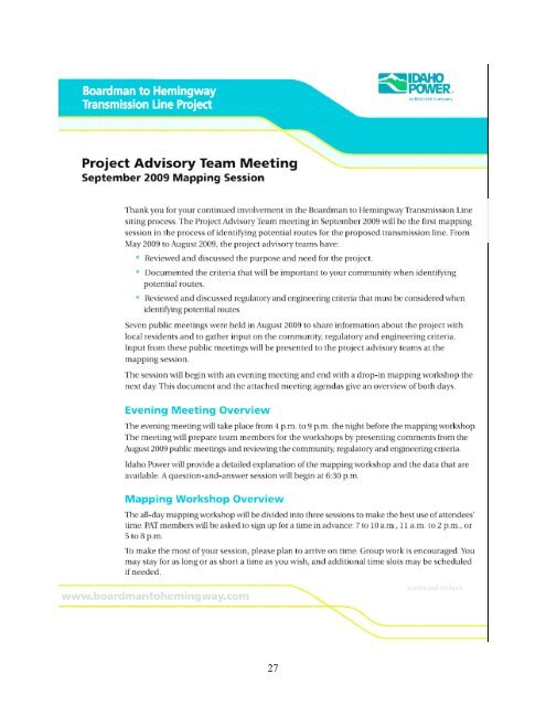 Appendix 1 - Boardman to Hemingway Transmission Line Project