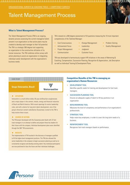 Talent Management Process - Persona Global