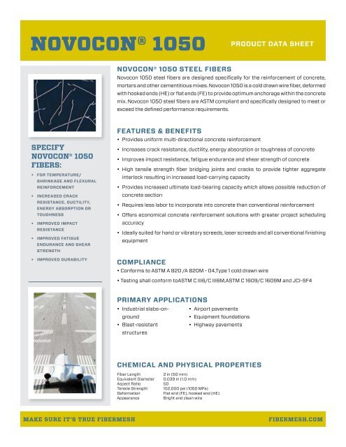 NOVOCONÂ® 1050 - Fibermesh
