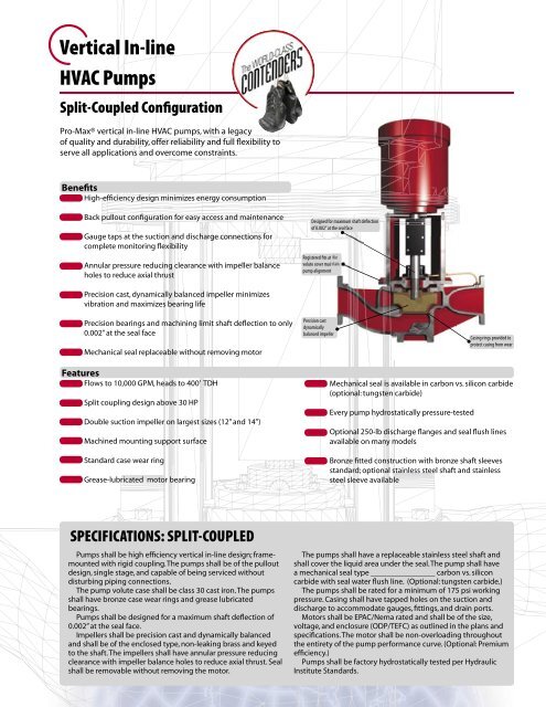 Vertical In-line HVAC Pumps - Patterson Pump Ireland Limited