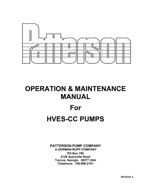 HVAC End Suction Close Coupled Pumps - Patterson Pump Company