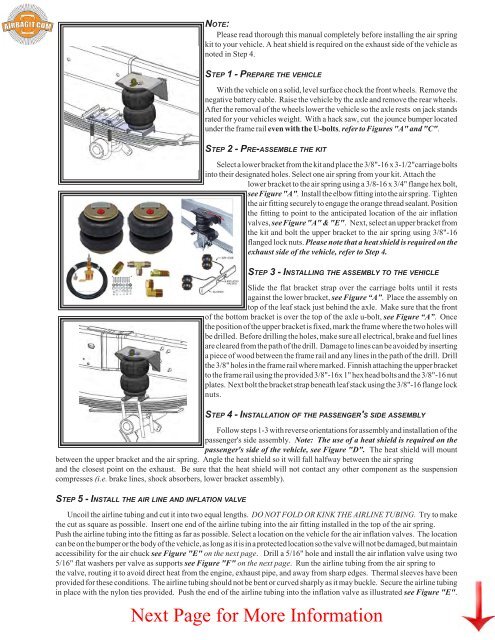 Click Instructions! - AirBagIt.com