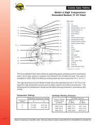 Crown Gate Valves Crown Model A Gate Valve - Stream Flo