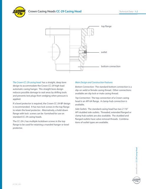 Crown CC29 Casing Head - Stream Flo