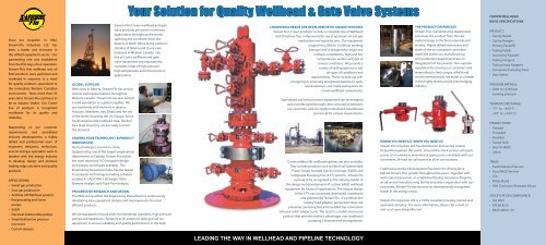 Your Solution for Quality Wellhead & Gate Valve Systems - Stream Flo