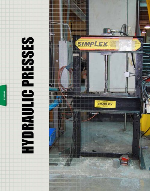 HYDRAULIC PRESSES - Simplex