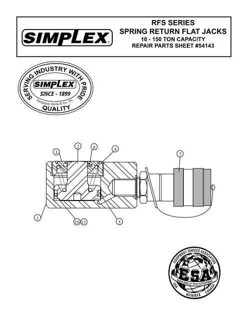 low profile/flat jack - Simplex