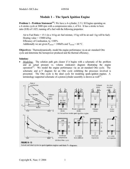 Module 1 â€“ The Spark Ignition Engine - Kettering University