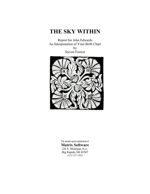 THE SKY WITHIN - Matrix Software