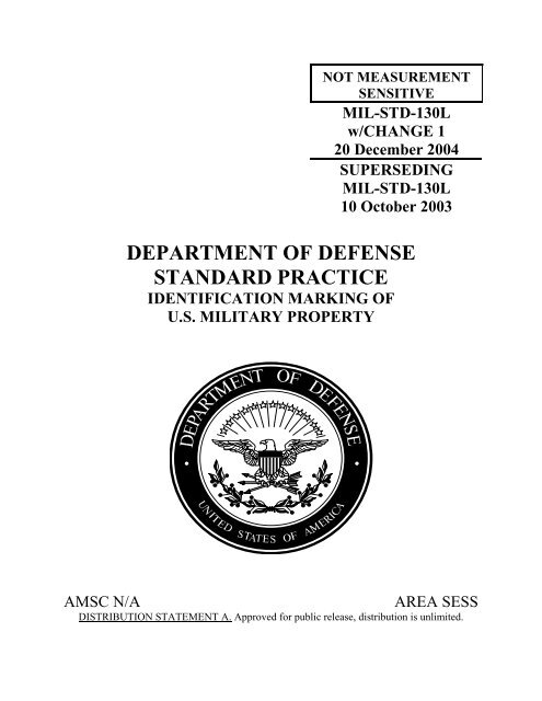 MIL-STD-130L, Change 1 - UID2Go