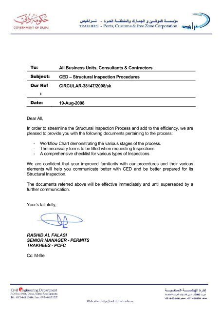 Structural Inspection Procedures - Trakhees