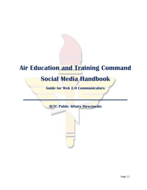 Air Education and Training Command Social ... - The Air University