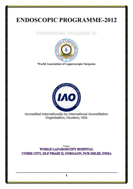 Endoscopy - World Laparoscopy Hospital