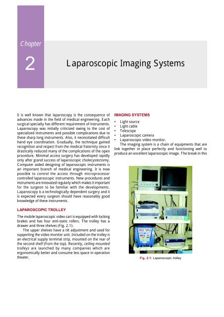Laparoscopic Imaging Systems - World Laparoscopy Hospital