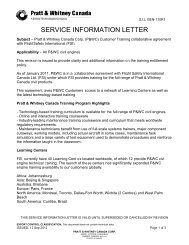 SERVICE INFORMATION LETTER - Pratt & Whitney Canada