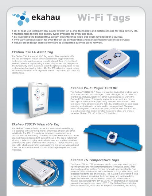 Wi-Fi Tags - Dimension Networks
