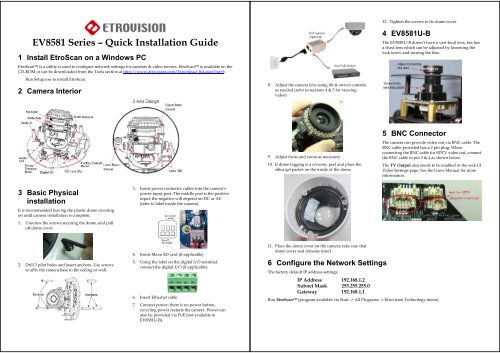 EV8581 Series â Quick Installation Guide