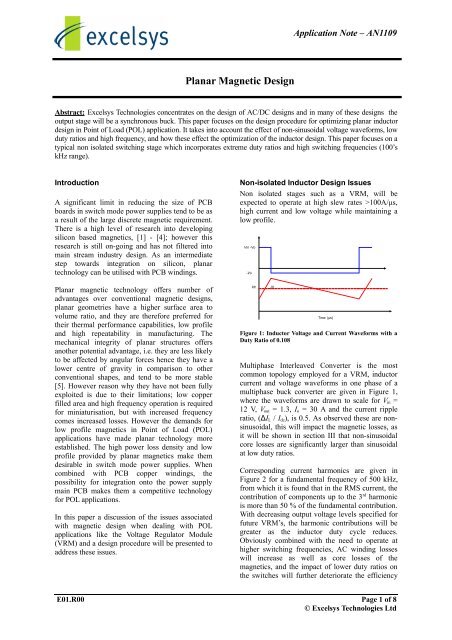 Planar Magnetic Design - AC to DC Power Supply